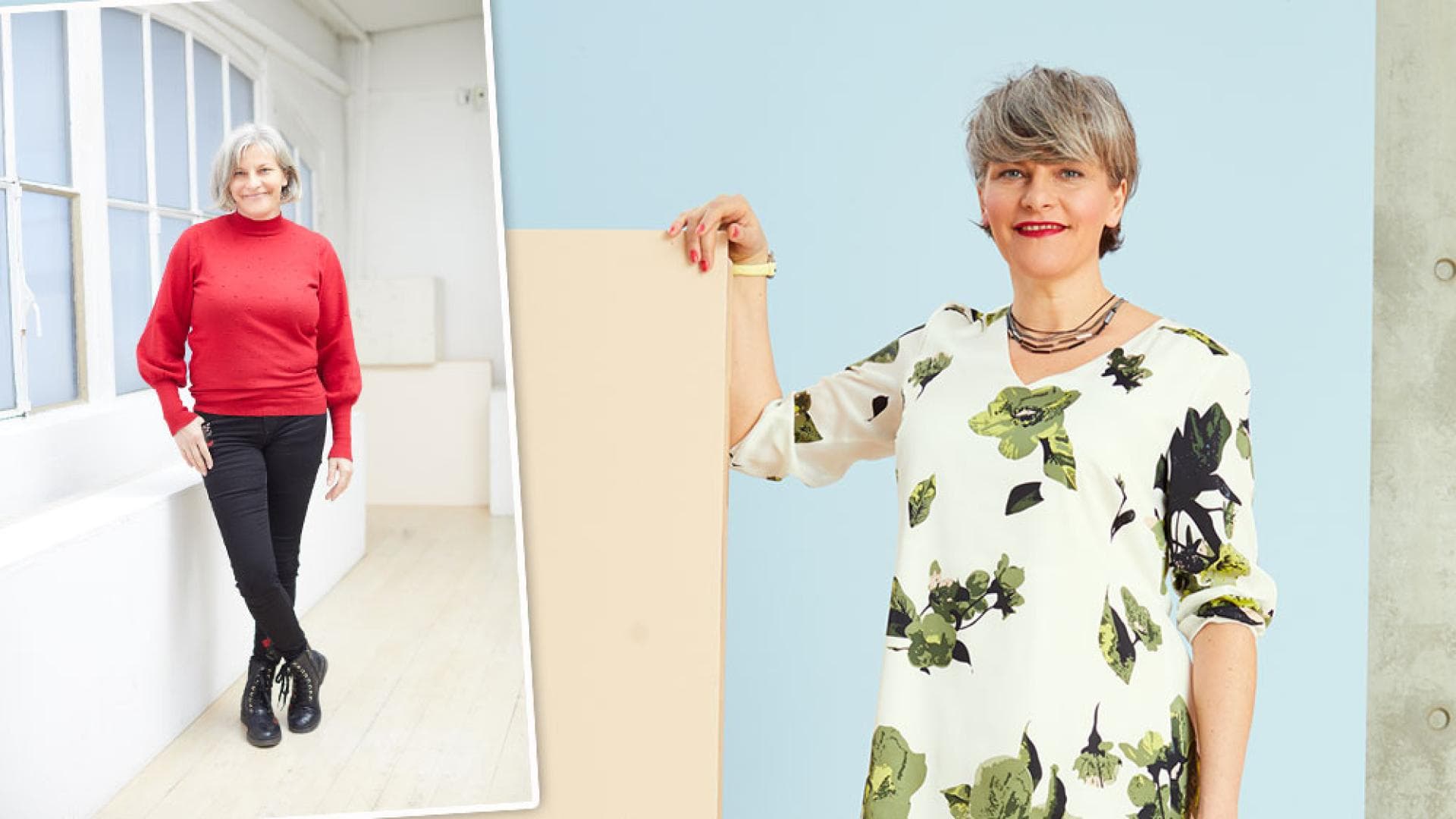 Big makeover: fresh colors and flattering looks for Olga