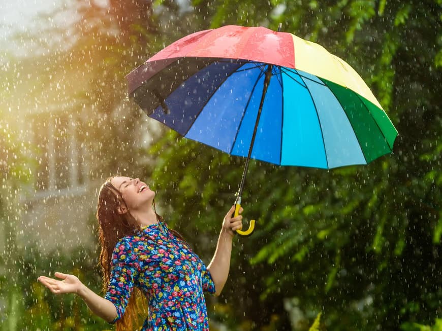 Glückstipp des Monats: Freuen Sie sich, auch wenn es regnet